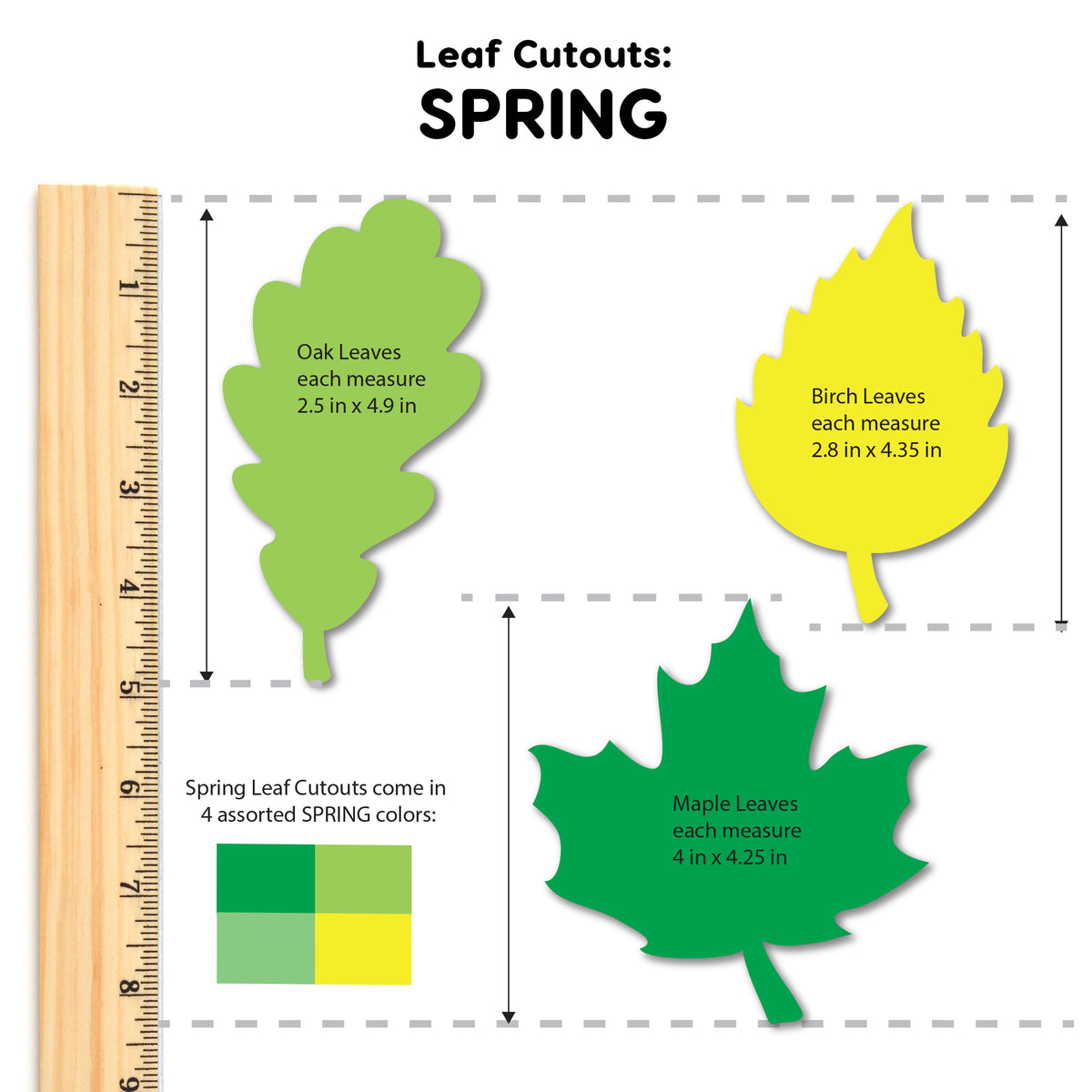 Spring Leaf Paper Cutouts with IDEA Guide – FreshCut Crafts