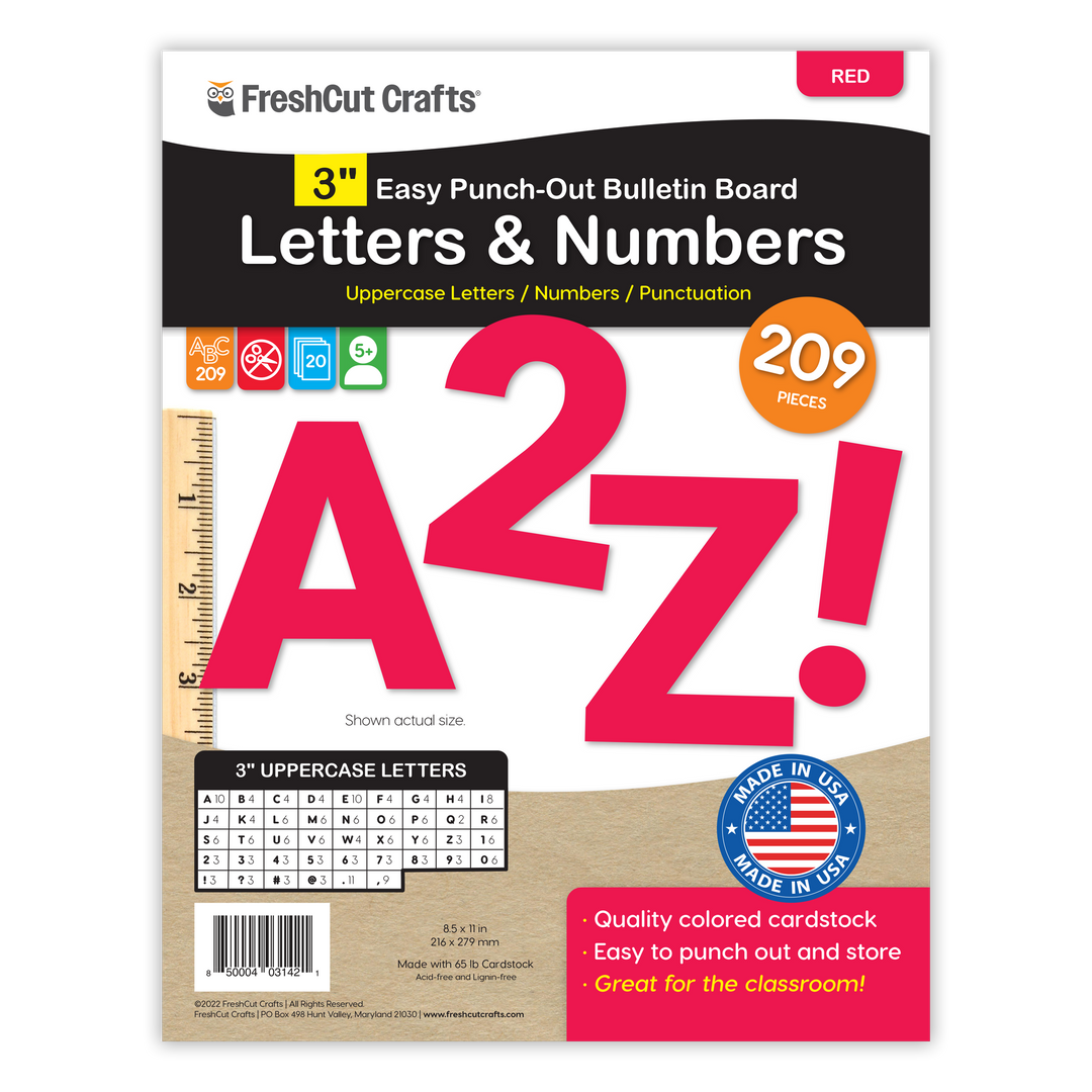 Bulletin Board Letters – 3 inch – FreshCut Crafts