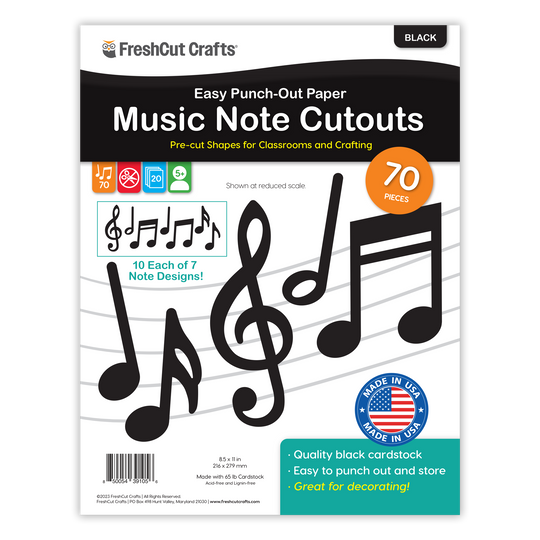Music Notes Cutouts – FreshCut Crafts